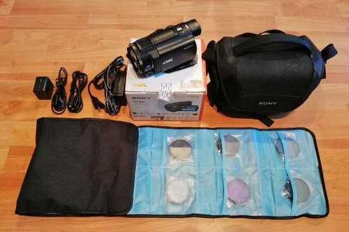 Видеокамера Sony FDR-AX33 4K +сумка+кар.пам.+с.фил