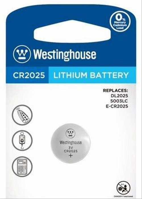 Литиевая батарейка Westinghouse CR2025-BP1
