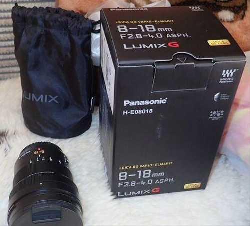 Объектив Panasonic Leica 8-18/2.8-4.0