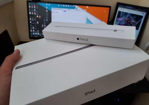 Коробки от apple iPad 10.2 space gray, apple pensi