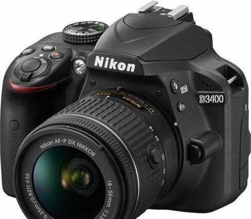 Nikon D3400 kit 18-55 VR новый