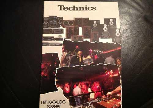 Аудио каталог Technics 1988-89