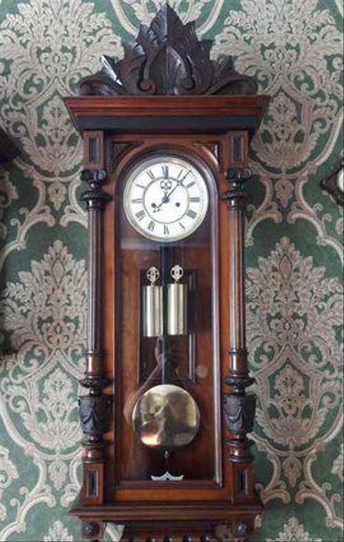 Настенные жильные венские часы с боем. Gustav Beck