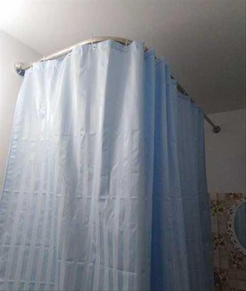 Штанга для шторы в ванной