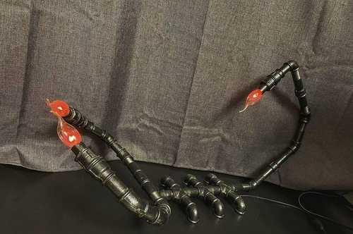 Скорпион светильник лофт из труб