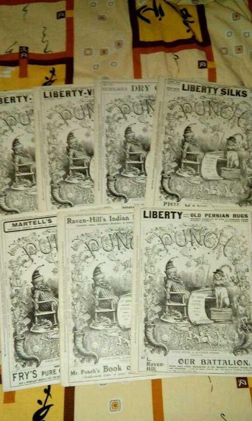 Старинный журнал punch англия 1906г