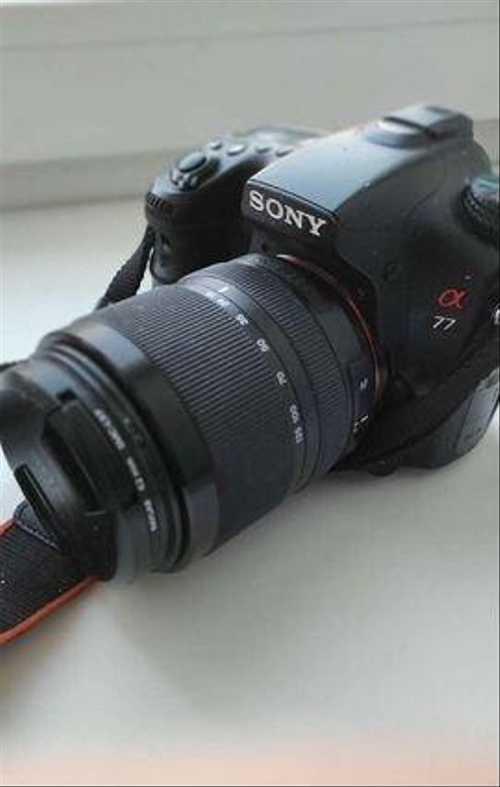 Зеркальный фотоаппарат sony a77 + объектив 18-135м