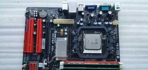 Комплект S-AM2+ GF7025+Athlon ii X4 635+DDR2 8Gb