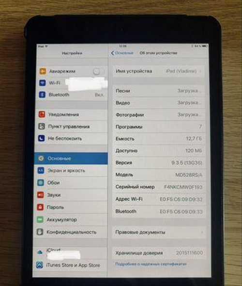 iPad mini 16 model A1432