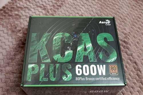 Блок питания AeroCool Kcas Plus 600w, 80+ Bronze