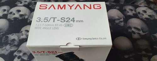 Samyang 24mm tilt-shift для Canon как новый
