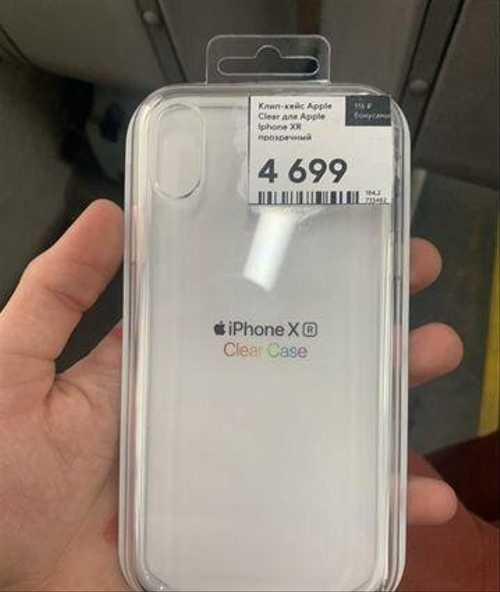 Чехол apple iPhone xr clear case
