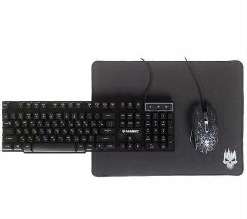 Клавиатура+мышь проводная dexp Hard Hit 100 Black