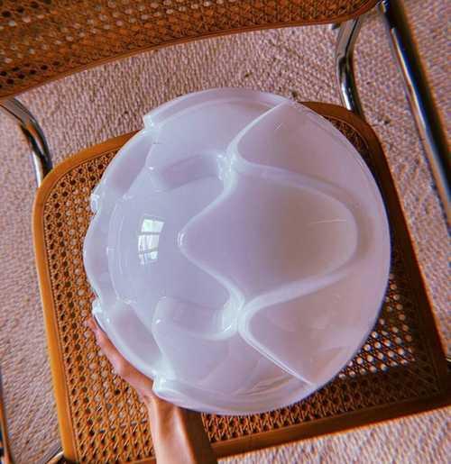 Винтажная лампа, молочное стекло