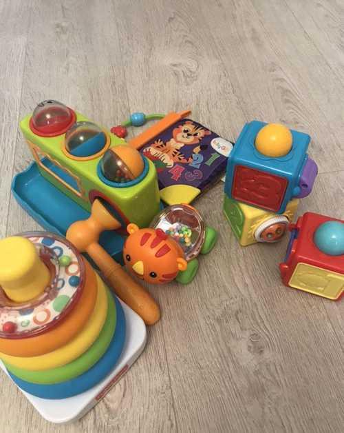 Игрушки fisher price много развивающих игрушек