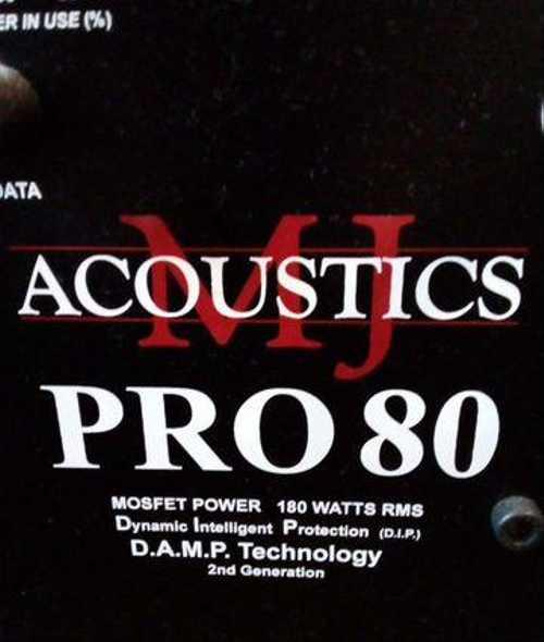 Сабвуфер MJ Acoustics Pro 80 Mk 1 black ash