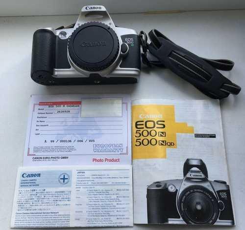 Body Canon EOS 500N (крышка, наглазник и ремешок)