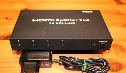 Разветвитель (splitter) hdmi vcom 1x4 VDS8044D