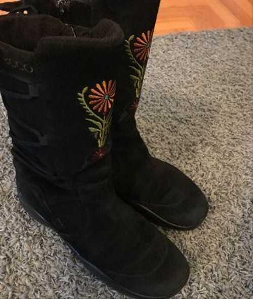 Сапоги зимние ecco р. 40