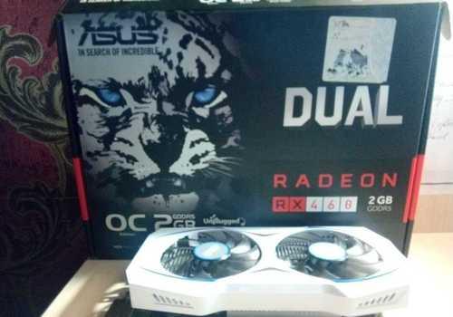 Видеокарта asus Radeon RX460 2GB gddr5