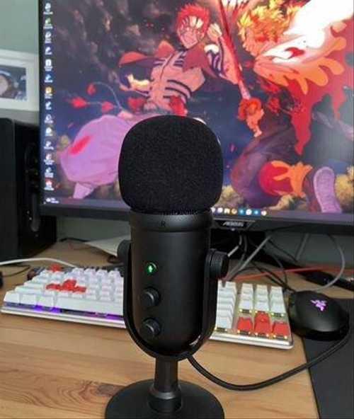 Микрофон настольный razer seiren v2 pro