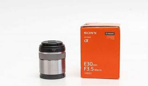 Объектив Sony E F3.5 Macro, SEL30M35