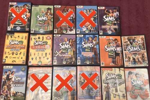 Компьютерные игры Sims, Sims 2, Sims 3