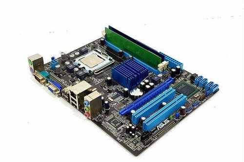 Asus P5G41T-M LX2/GB+ Intel Celeron E1500+ озу 2Gb
