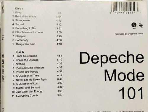 CD Depeche Mode "101 Live"(2cd)