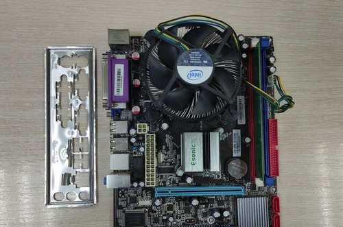 Комплект MB s775 + Core2Duo E7400+ DDR3 2Gb