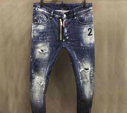 Джинсы Dsquared D2 с молнией коллекция 2018
