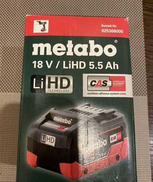 Аккумулятор metabo 18 v