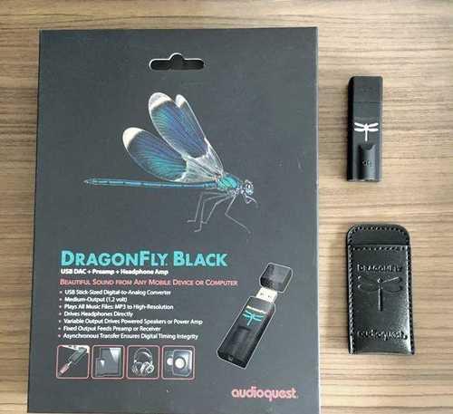 USB Аудиокарта Audioquest Dragonfly Black цап Усил
