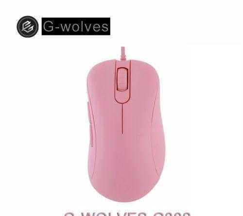 Предзаказ мышки G-Wolves G302 Gaming Mouse Pink Li