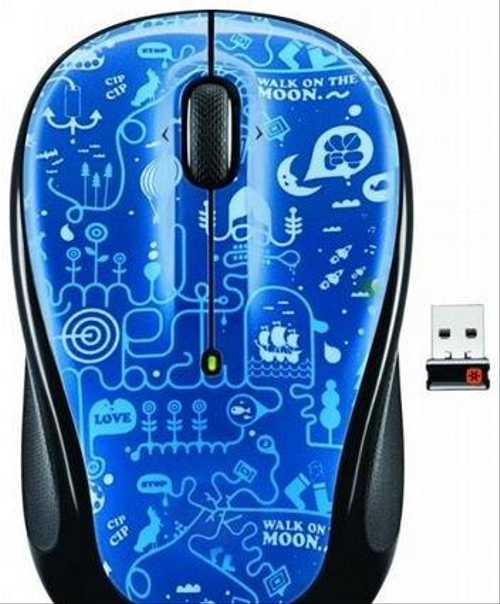 Мышь logitech с рисунком