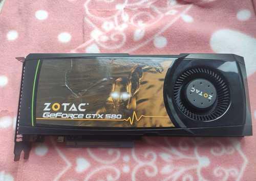 Видеокарта Zotac GeForce GTX 580 1.5gb DDR5