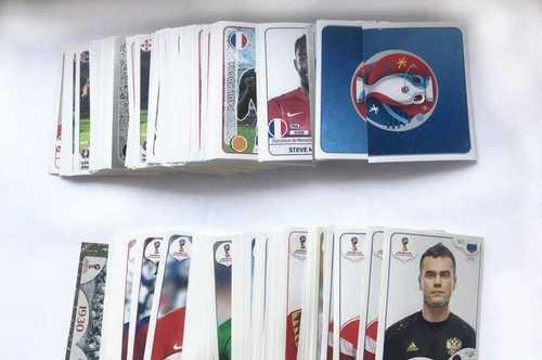 Наклейки Panini uefa euro 2016, fifa World Cup2018