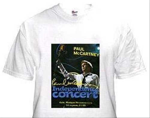 Официальная футболка к концерту П.Маккартни (2008)