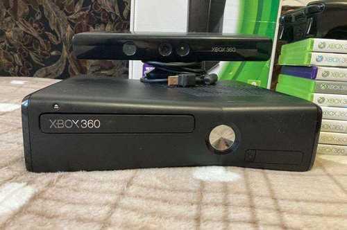 Xbox 360+ kinect+9игр+2джойстика