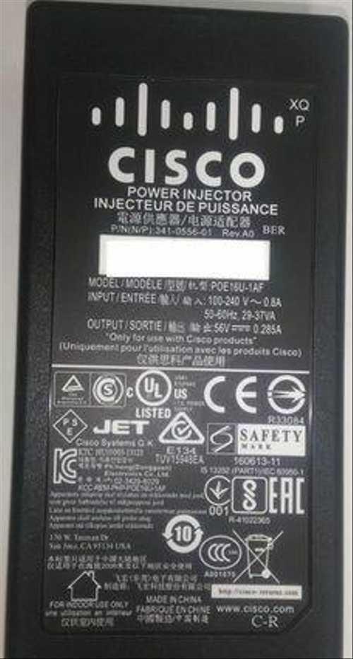 Блок питания Cisco Power Injector POE16U-1AF
