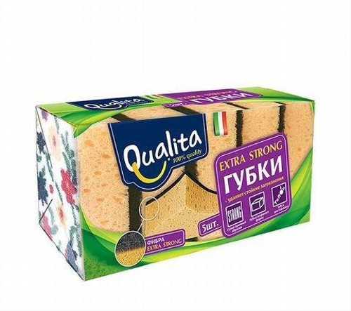 Губки кухонные Qualita "Extra strong", 5 штук