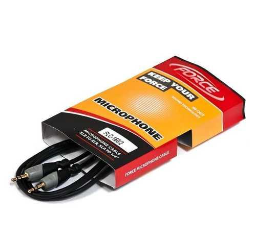Аудио кабель Jack stereo 3.5 Force FLC-160/2