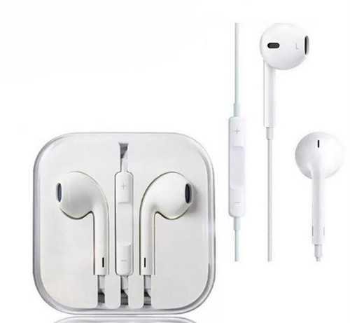 Наушники Apple EarPods (3.5 mm) копия (Белый)