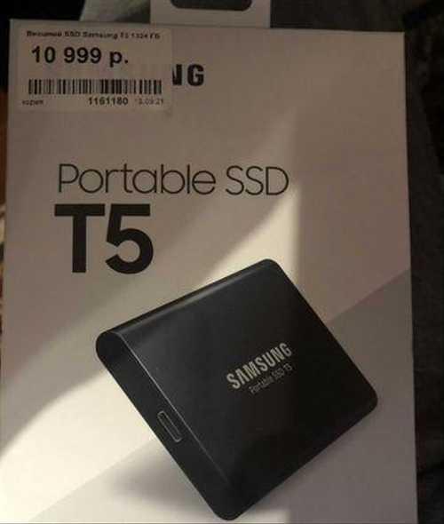 Внешний диск SSD samsung T5, 1тб