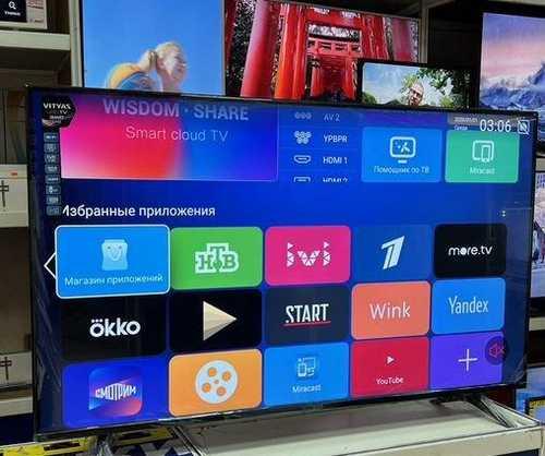 Новый 50" (127 см) 4K-телевизор Витязь 50LU1204