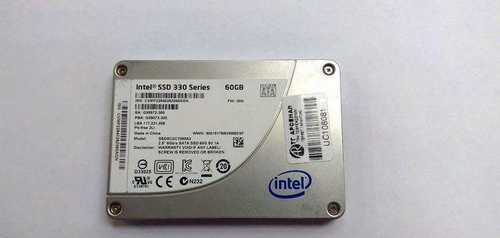 Накопитель 2,5" SSD, 60Гб, Intel ssdsc2CT060A3