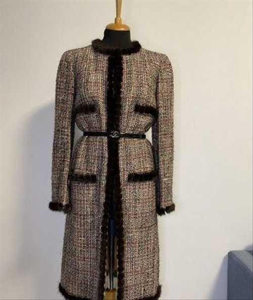 Пальто с норкой Chanel оригинал