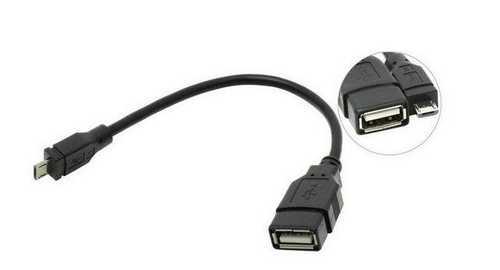 Кабель-переходник OTG MicroUSB USB-Af vcom