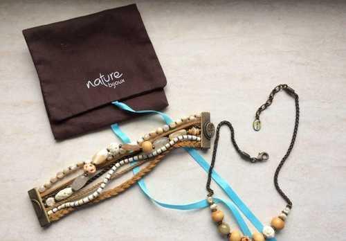 Браслет и колье-набор nature bijoux
