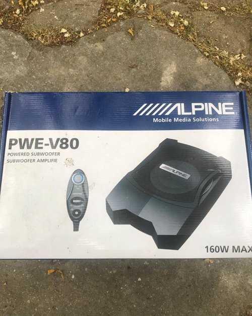 Сабвуфер Alpine PWE-v80